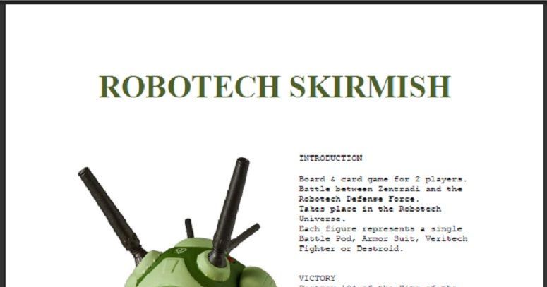 Robotech Skirmish | Board Game | BoardGameGeek