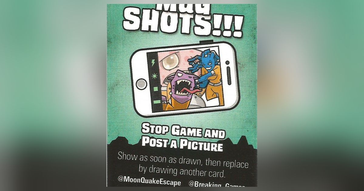 MoonQuake Escape: Mug Shots!!! | Board Game | BoardGameGeek