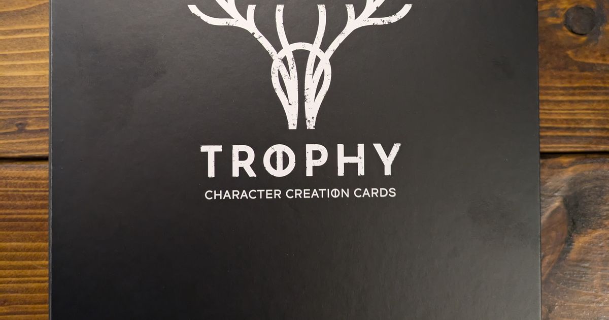 Trophy Character Creation Cards | RPG Item | RPGGeek