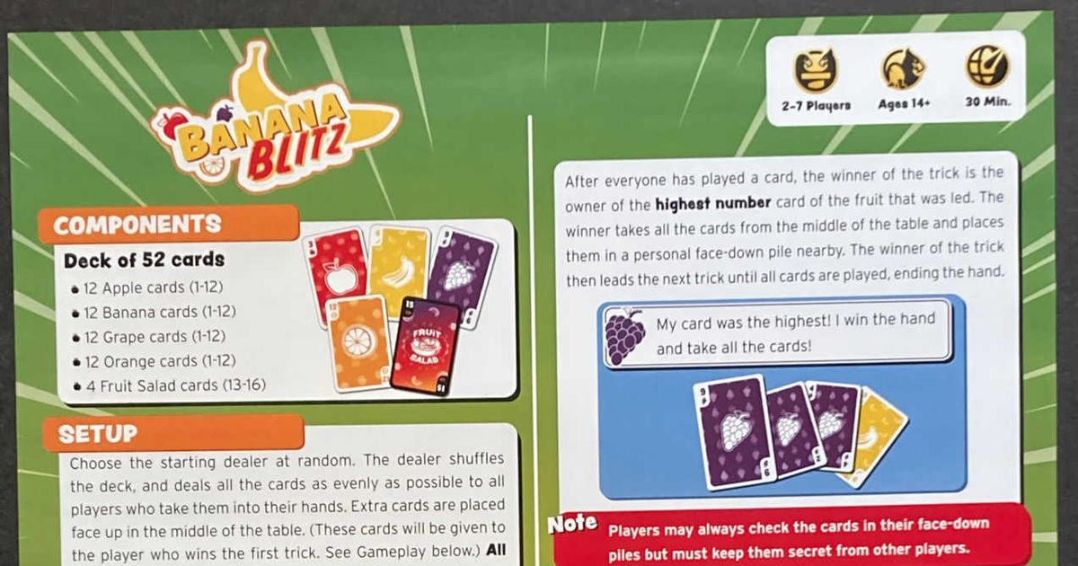 Banana Blitz | Board Game | BoardGameGeek