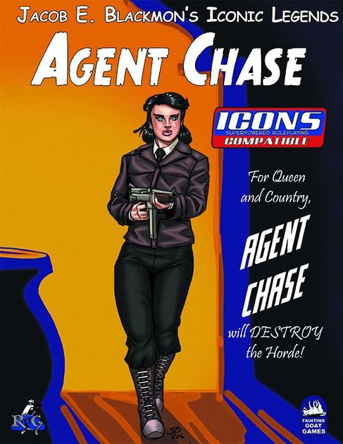 Jacob E. Blackmon's Iconic Legends: Agent Chase | RPG Item | RPGGeek