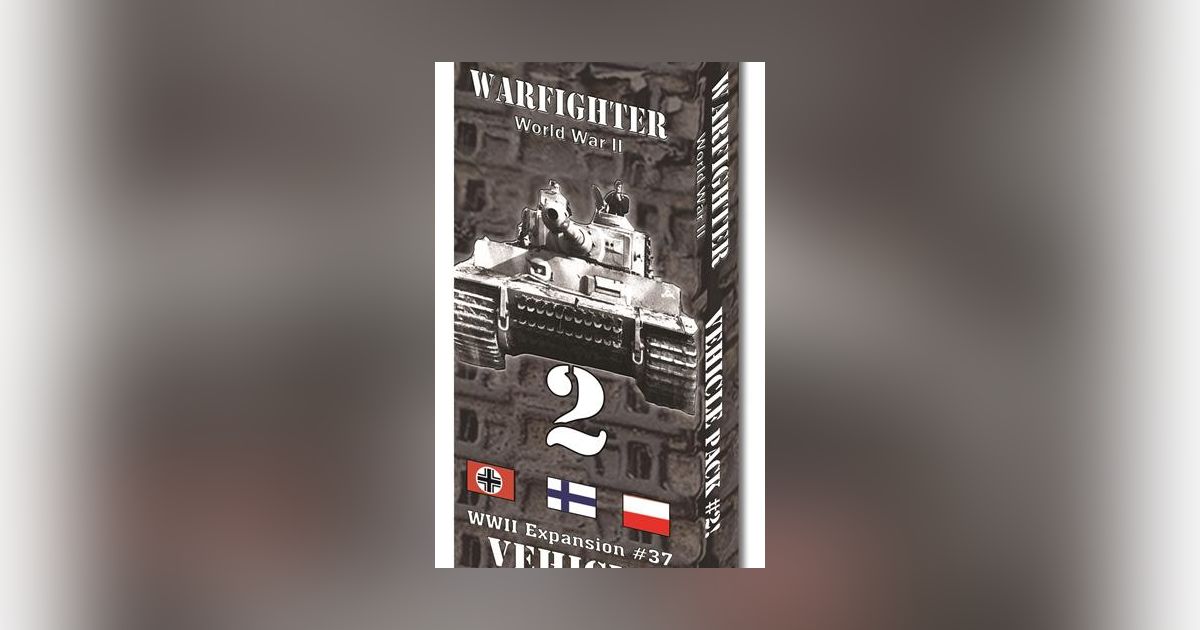 Warfighter: WWII Expansion #37 – Vehicle Pack #2 | Board Game ...