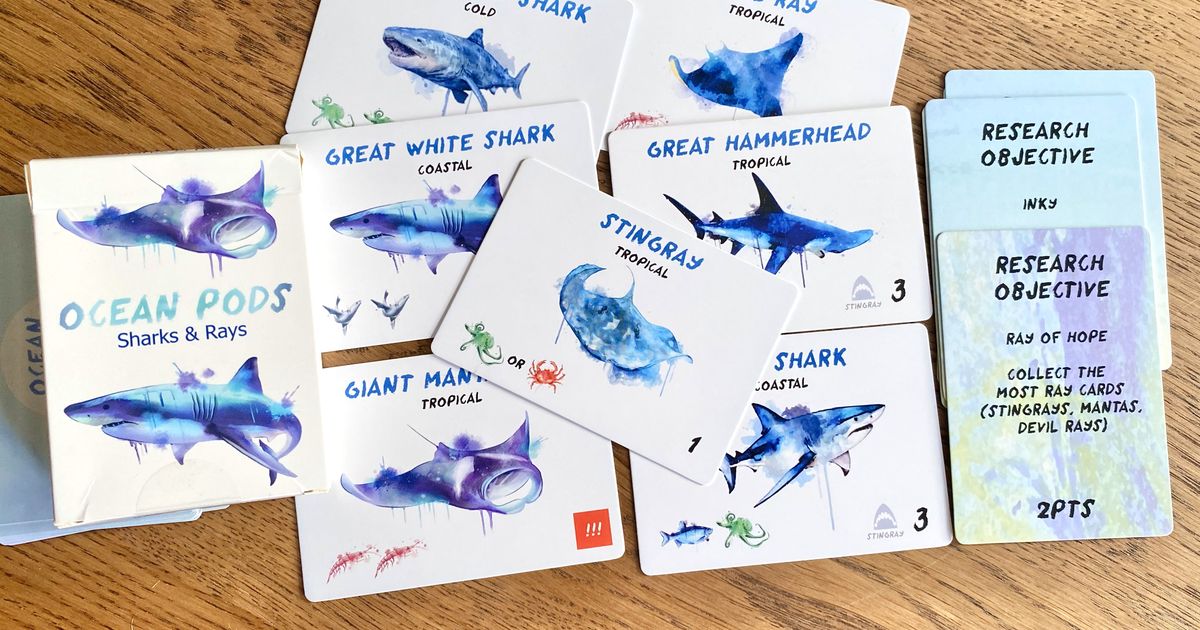 Ocean Pods: Sharks & Rays | Board Game | BoardGameGeek