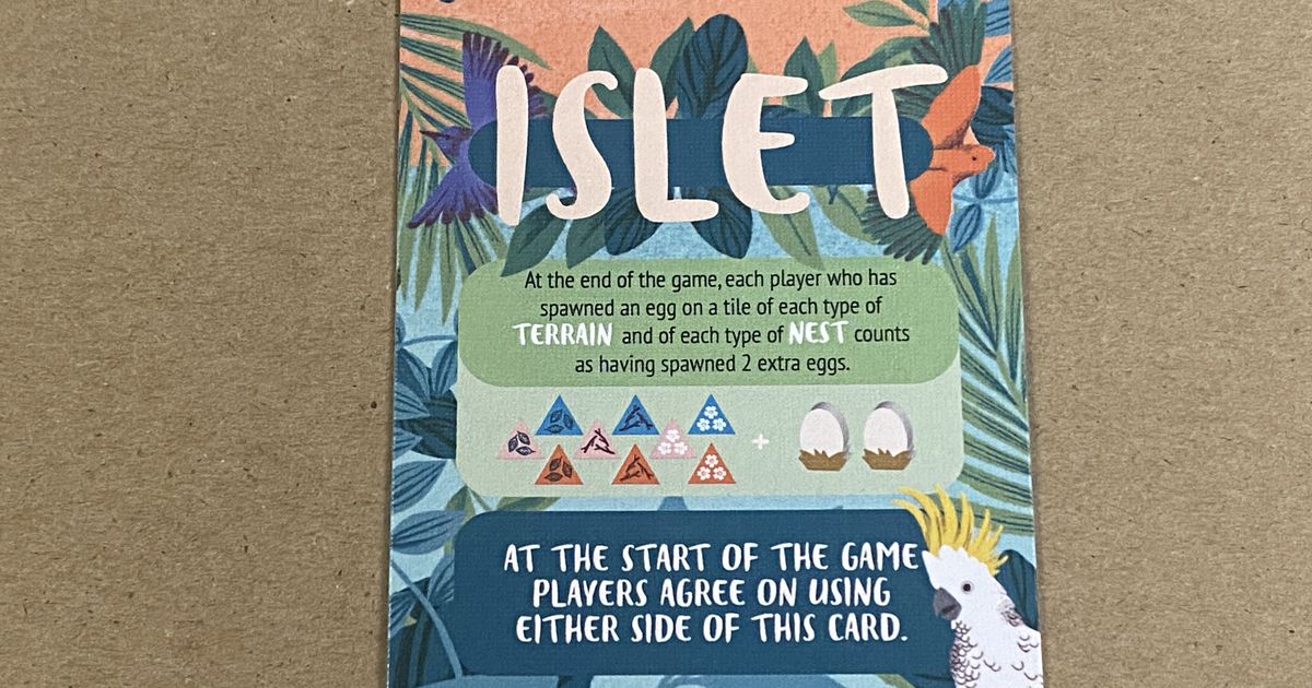 Islet: Dice Tower Promo Card | Board Game | BoardGameGeek