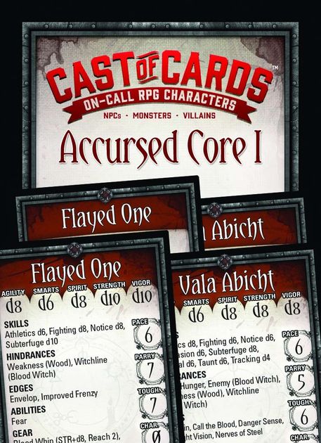 Cast of Cards: Accursed Core 1 | RPG Item | BoardGameGeek
