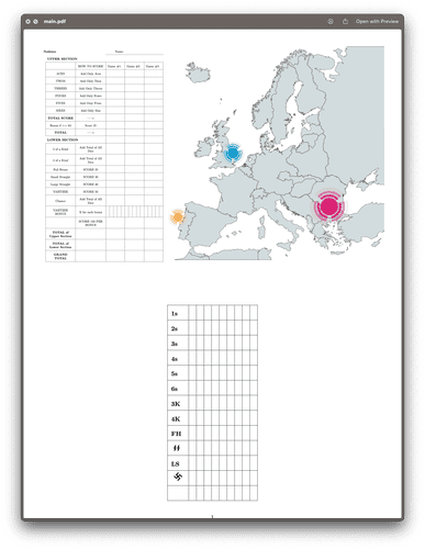 Nahtzee [COMPONENTS READY] A WIP WW2 Extension Of Yahtzee