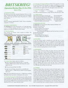 Britskrieg!: Operation Brevity, May 15-16, 1941 | Board Game ...