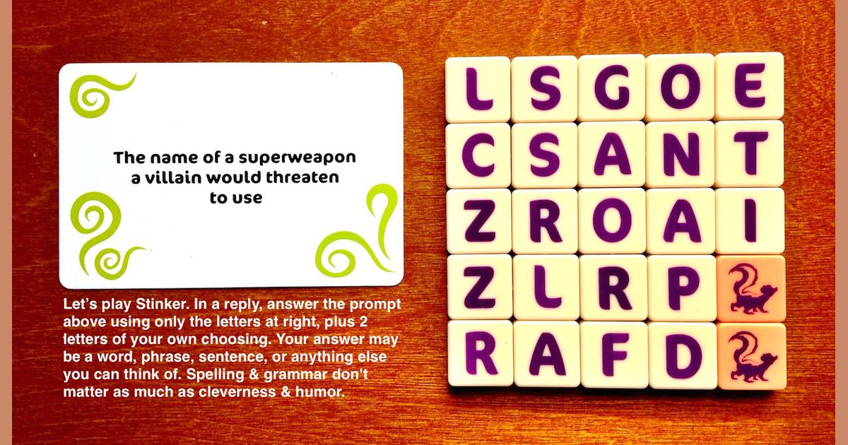 Stinker Challenge #23 - fun with anagramming (also Stinker is now ...