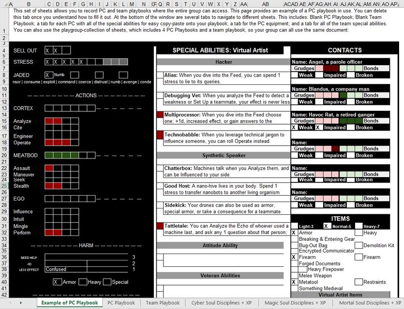 Karma in the Dark: Playbook Builder | RPG Item | RPGGeek