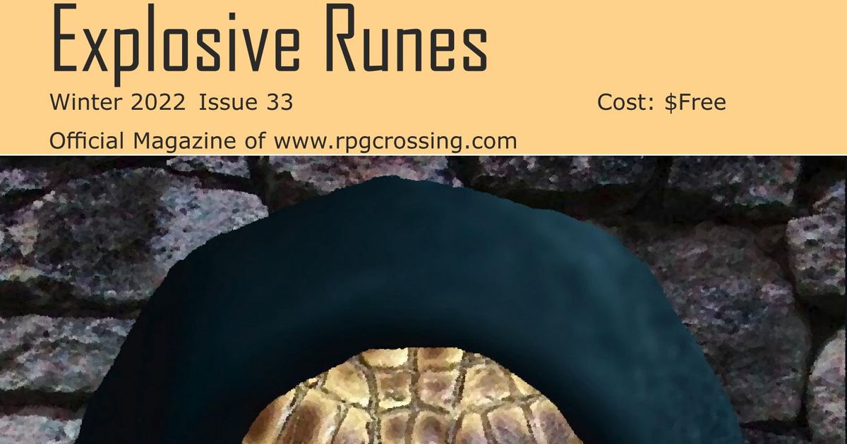 Explosive Runes Issue 33 Winter 2022 Issue Rpggeek 