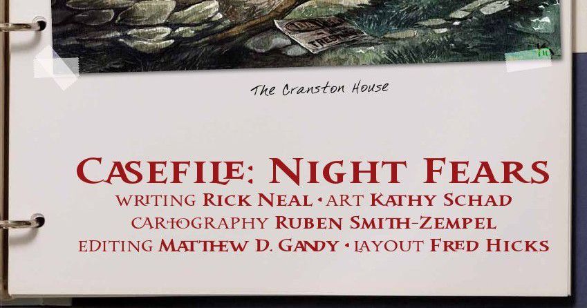 Casefile: Night Fears | RPG Item | BoardGameGeek