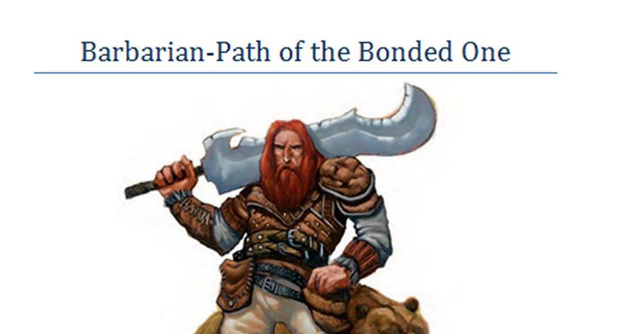 Barbarian - Path of the Bonded One | RPG Item | RPGGeek