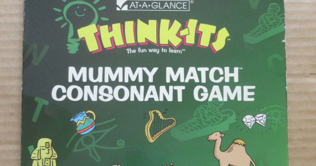 Mummy Match: Consonant Matching Game | Board Game | BoardGameGeek