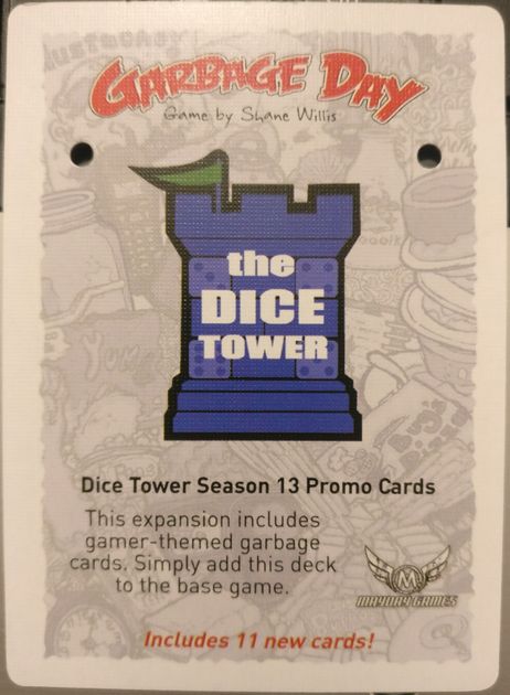 Garbage Day: Dice Tower Promo Pack | Board Game | BoardGameGeek