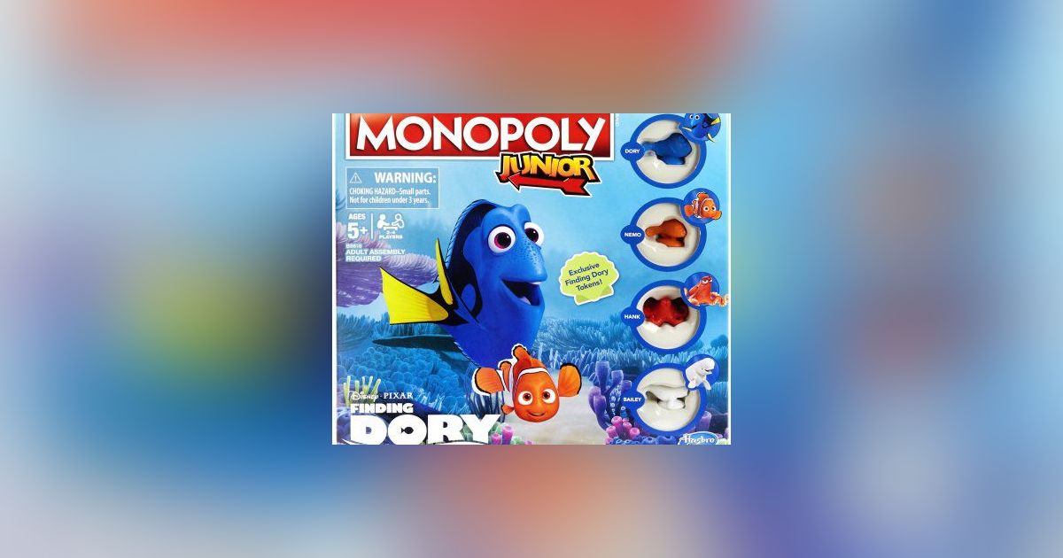 Monopoly Junior: Finding Dory edition | Board Game | BoardGameGeek