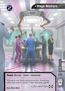 Wage Workers PAX UNPLUGGED 2023 Promo Card (fan expansion for Android: Netrunner) | Board Game ...