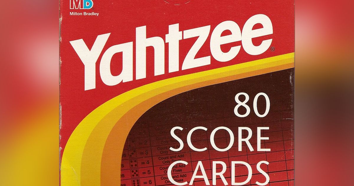 Yahtzee: Score Cards | Board Game Accessory | BoardGameGeek