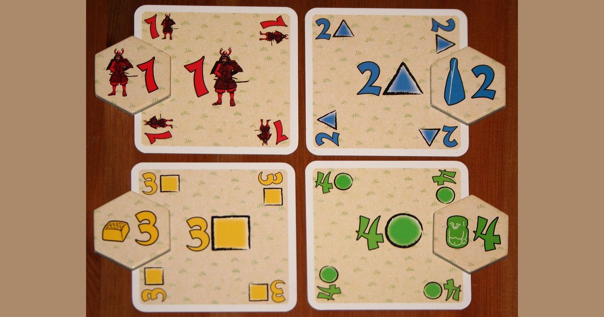 What games use square cards?