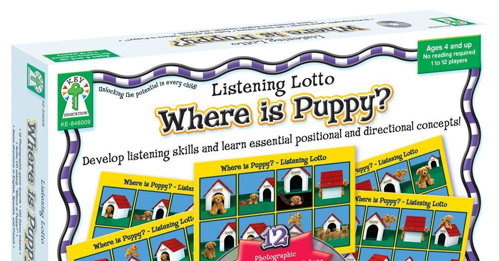 Listening Lotto: Where is Puppy? | Board Game | BoardGameGeek