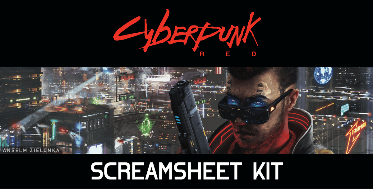 Cyberpunk Red Screamsheet Kit | RPG Item | RPGGeek