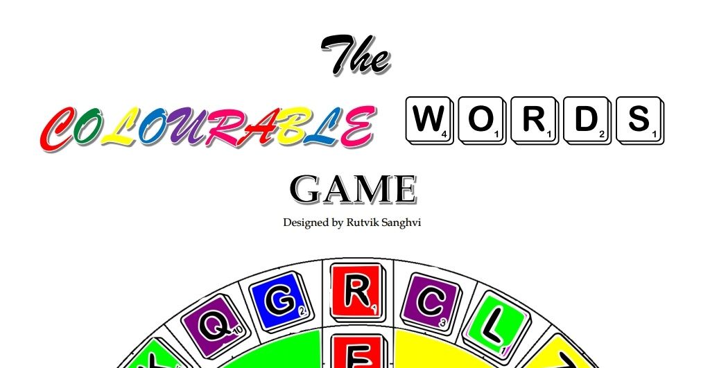 The Colourable Words Game | Board Game | BoardGameGeek