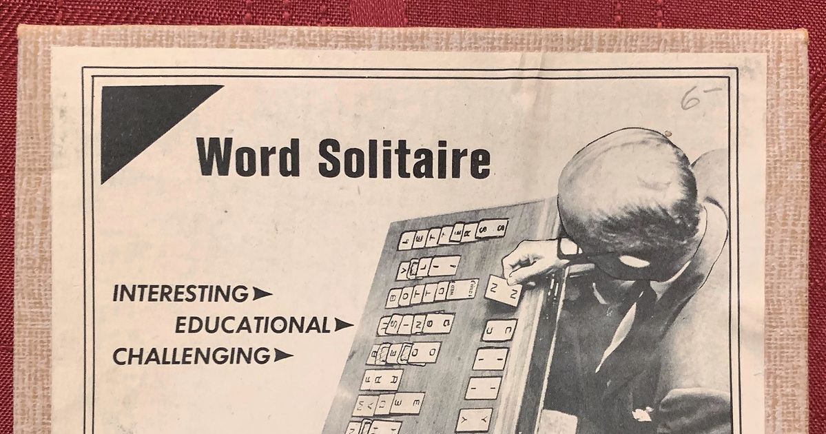 Word Solitaire | Board Game | BoardGameGeek