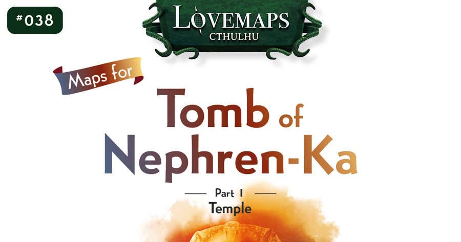 Cthulhu Maps 038: Tomb of Nephren-Ka Part 1: Temple | RPG Item | RPGGeek