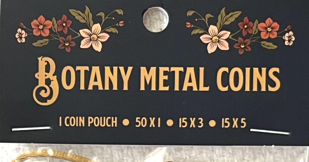 Botany: Metal Coins | Board Game Accessory | BoardGameGeek