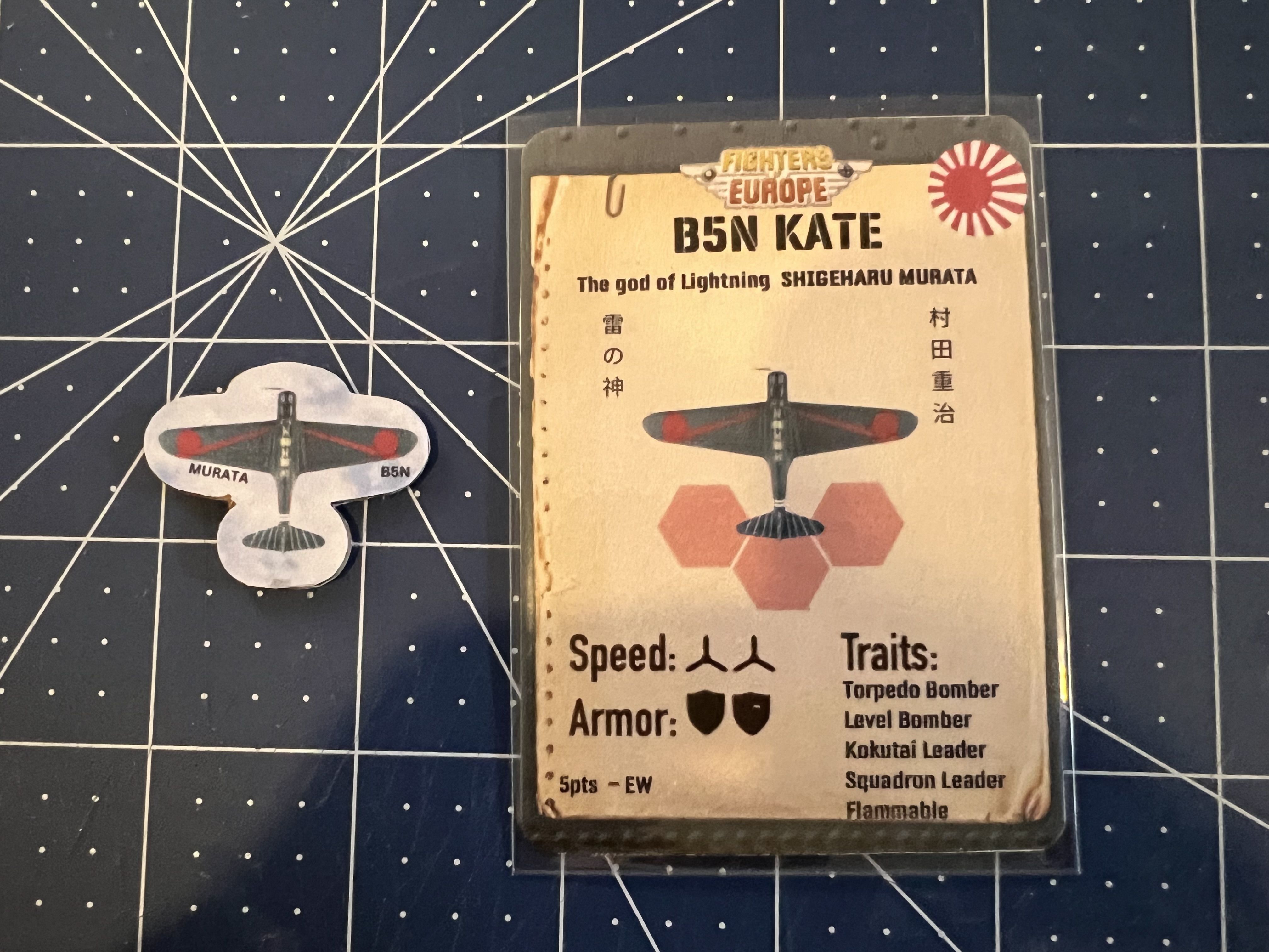 Imperial Japan custom tokens and cards | Fighters of the Pacific