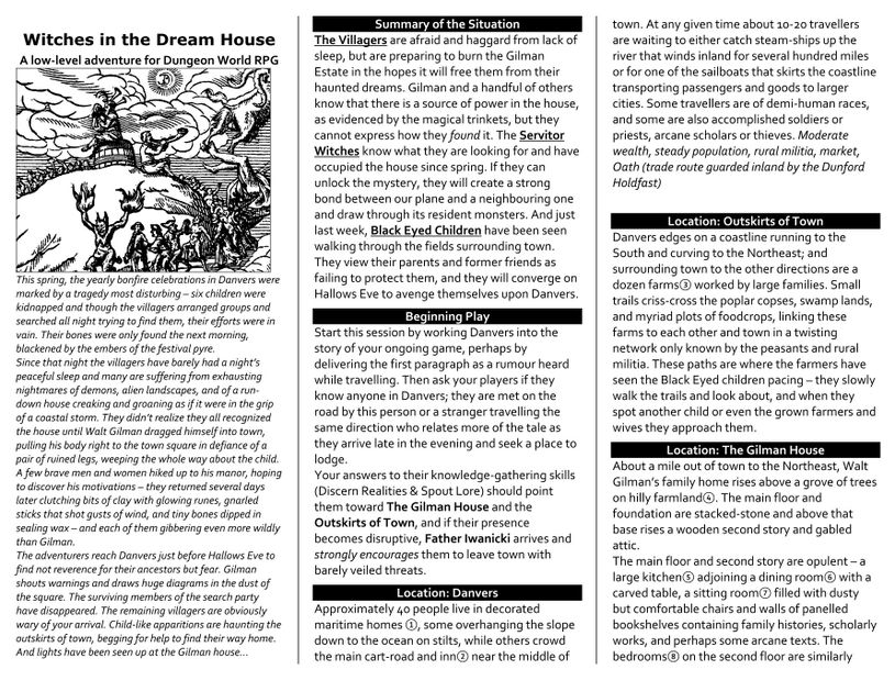 Witches in the Dream House | RPG Item | RPGGeek
