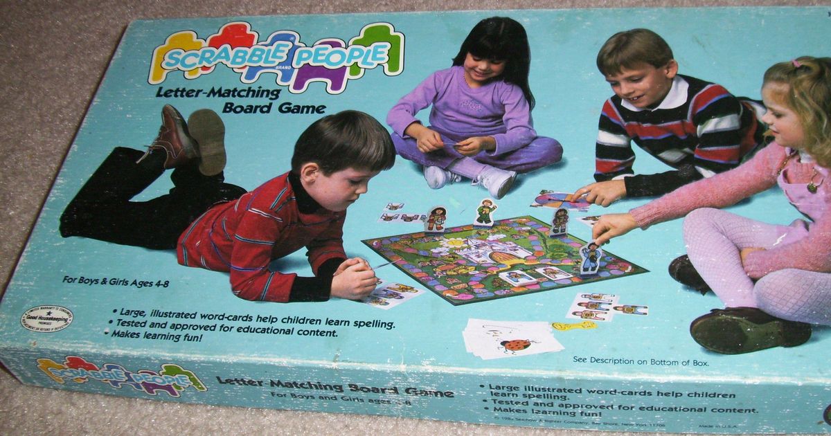 Scrabble People Letter-Matching Board Game | Board Game | BoardGameGeek