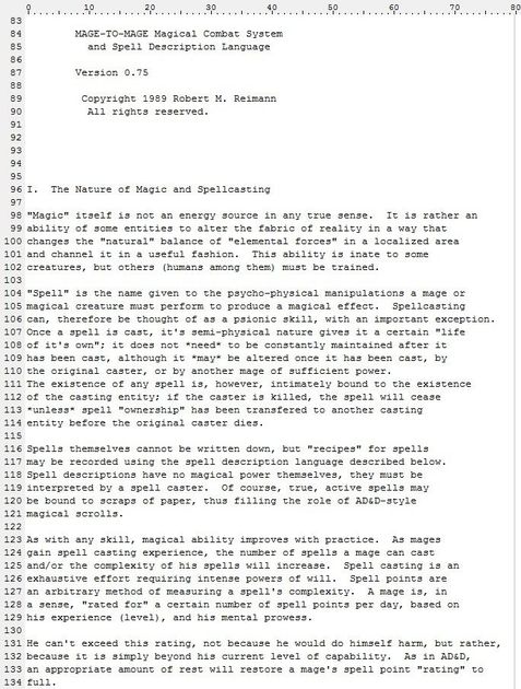 Mage-to-Mage Magical Combat System and Spell Description Language | RPG ...