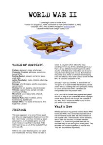 World War II | RPG Item | RPGGeek