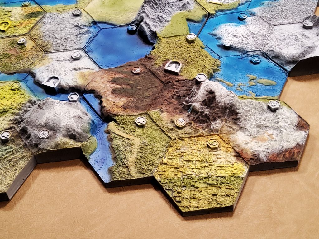 3D Printed and painted board :D | Scythe