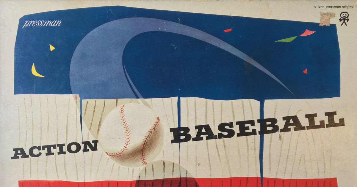 Pressman Action Baseball | Board Game | BoardGameGeek