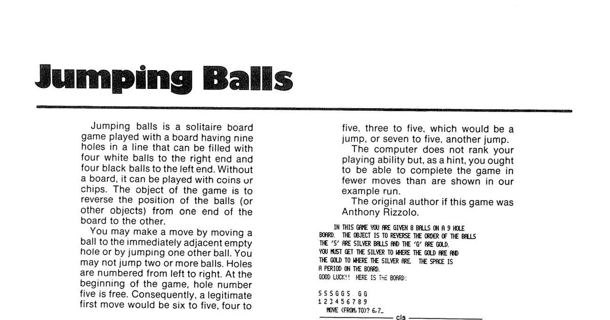 Jumping Balls | Video Game | VideoGameGeek