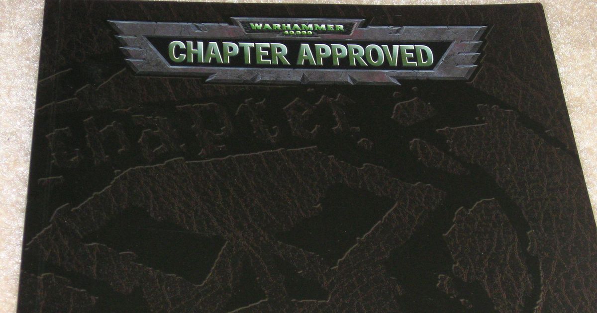 Warhammer 40,000 (Third Edition): Chapter Approved – 2001 Edition ...