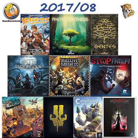 Top games - August 2017 | All for your games ♛ - CLOSED | BoardGameGeek