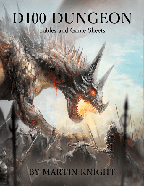 D100 Dungeon: Tables and Game Sheets | Board Game Accessory | BoardGameGeek