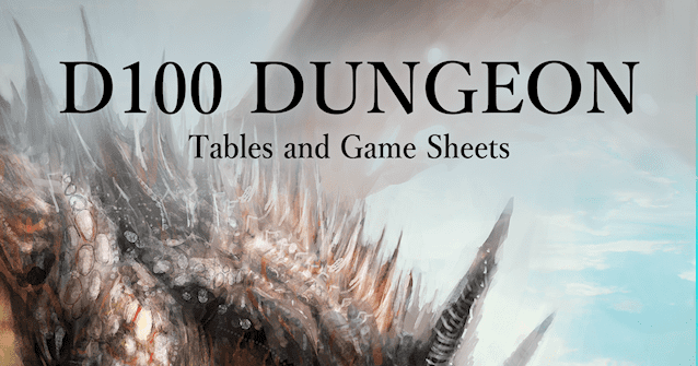 D100 Dungeon: Tables and Game Sheets | Board Game Accessory | BoardGameGeek