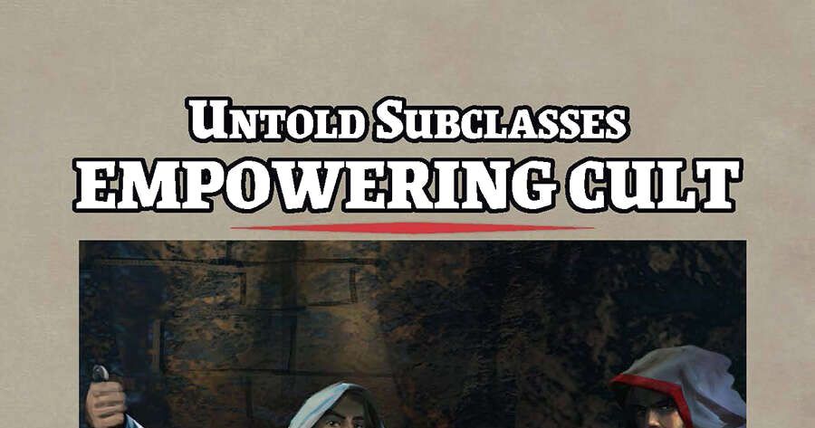 Untold Subclasses: Empowering Cult | RPG Item | RPGGeek