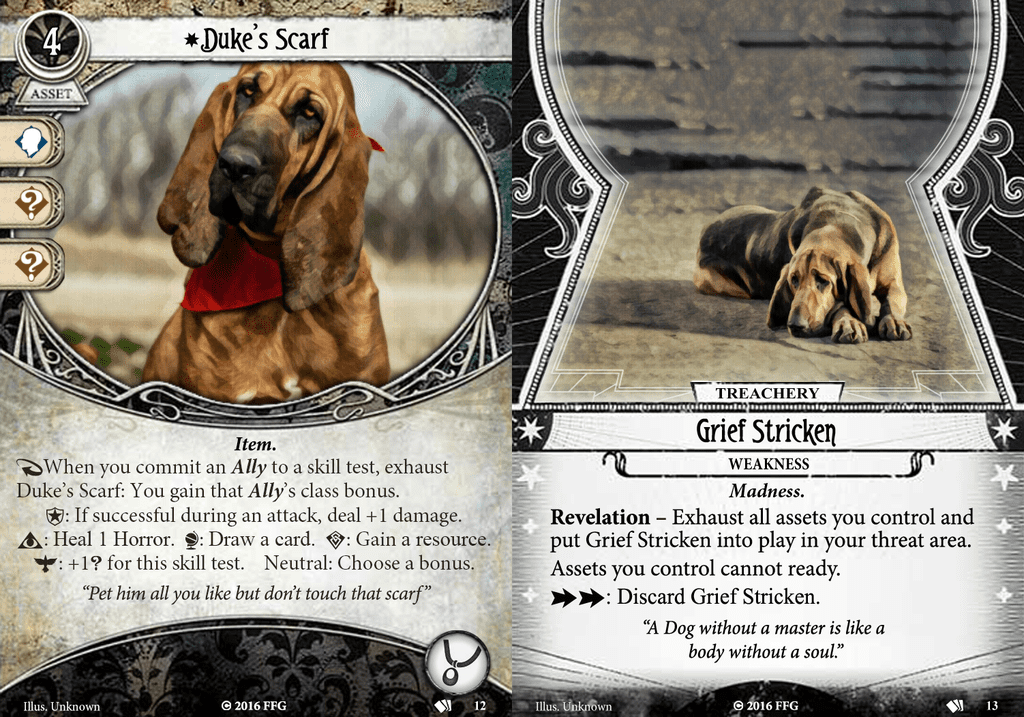 Custom Investigator - Duke - The Wandering Dog | Arkham Horror: The ...