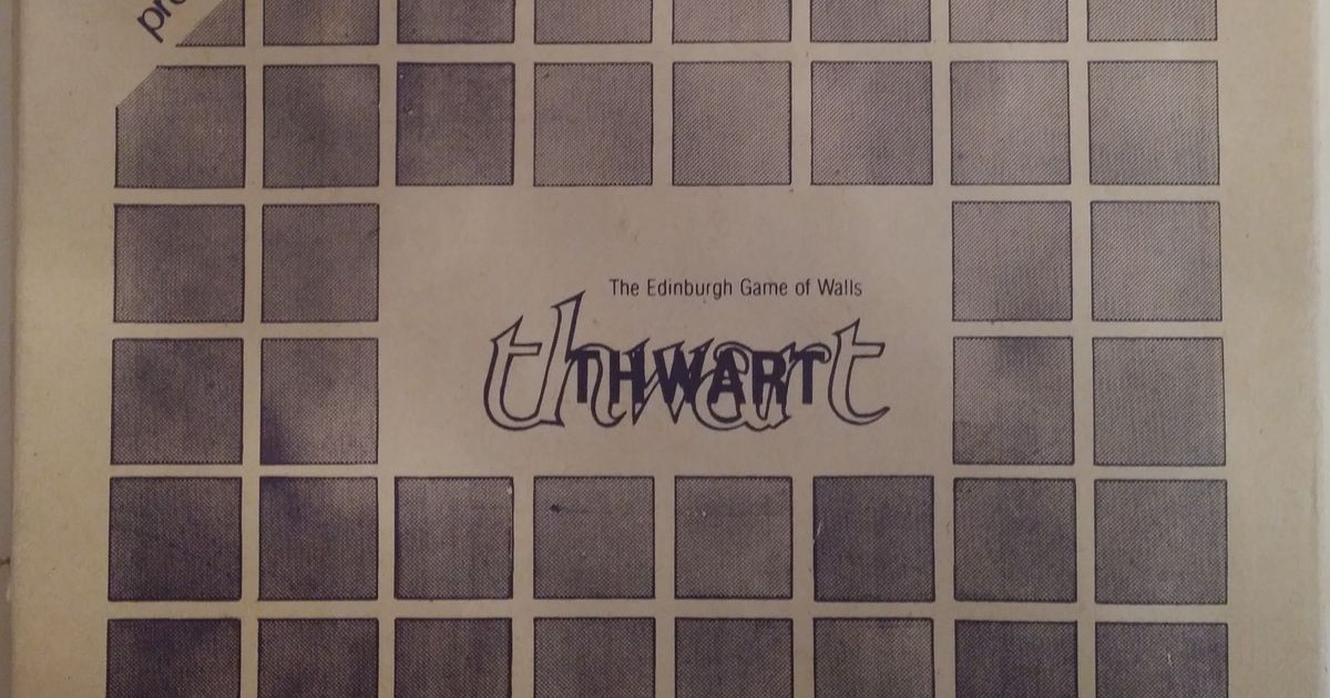 Thwart: The Edinburgh Game of Walls | Board Game | BoardGameGeek