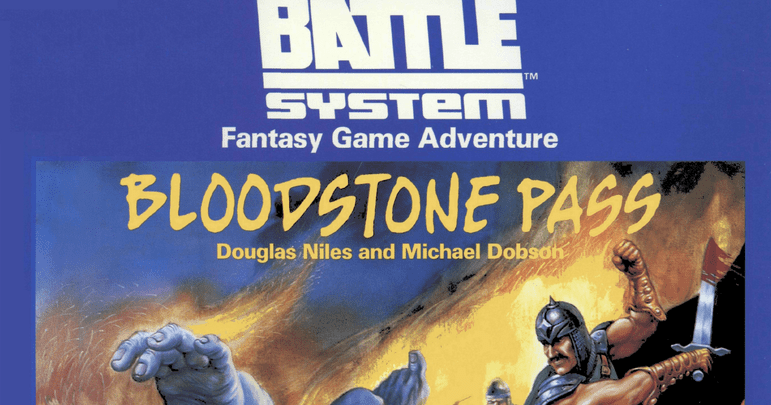 H1: Bloodstone Pass | RPG Item | RPGGeek