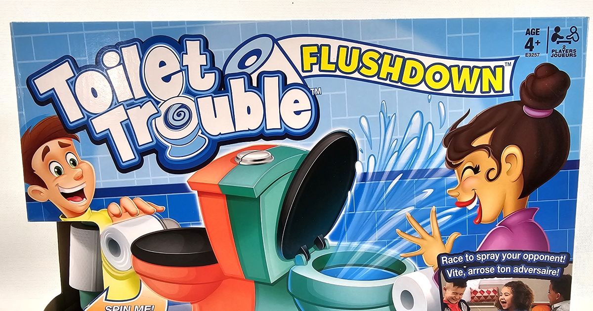 Toilet Trouble Flushdown | Board Game | BoardGameGeek