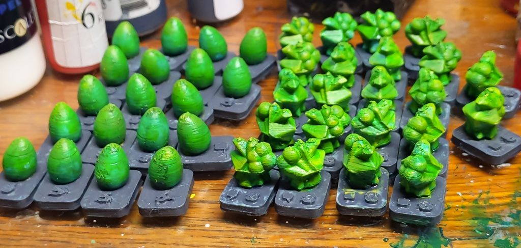 Printing and painting stuff | The Awful Green Things From Outer Space