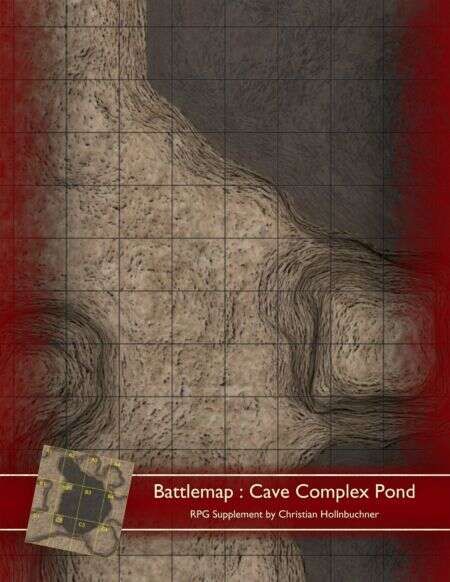 Battlemap: Cave Complex Pond | RPG Item | RPGGeek
