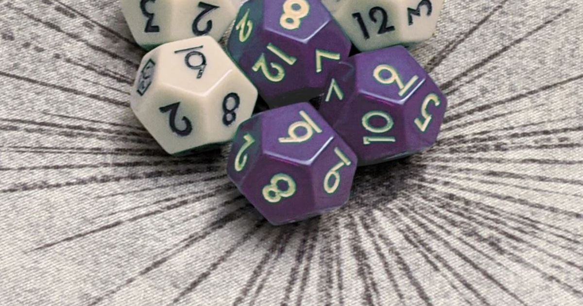 HEXplore It: Dice Pack – D12 Moon Dice | Board Game Accessory ...
