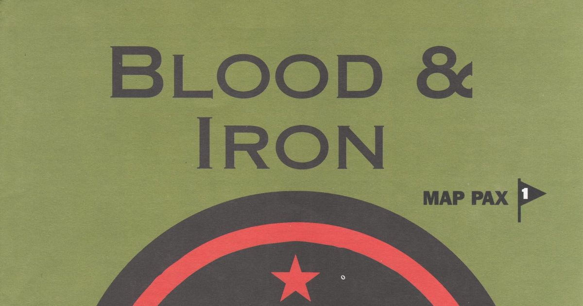 Blood & Iron Map Pax 1 | Board Game | BoardGameGeek