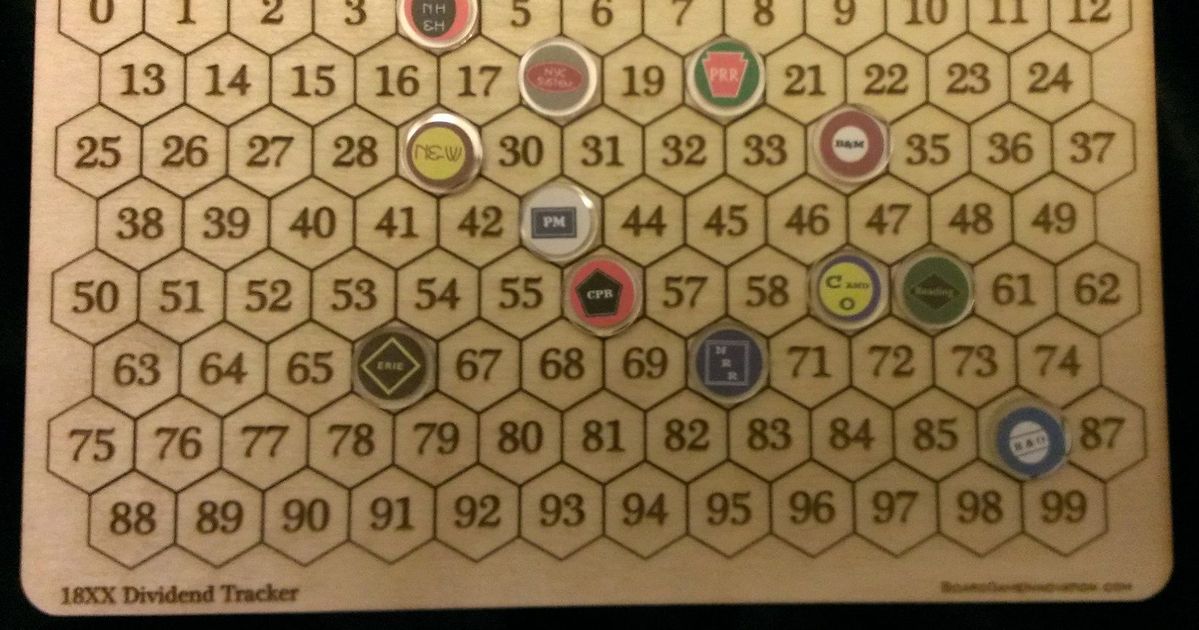 1830: Railways & Robber Barons – Dividend Token | Board Game Accessory ...